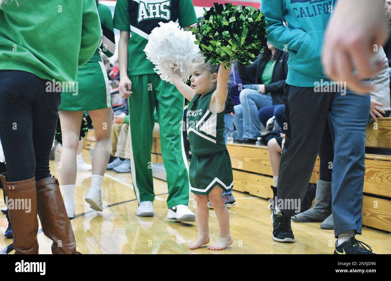 Lenynn Billing, 3, of Anna, daughter of Jess and Jessica Billing, shows ...