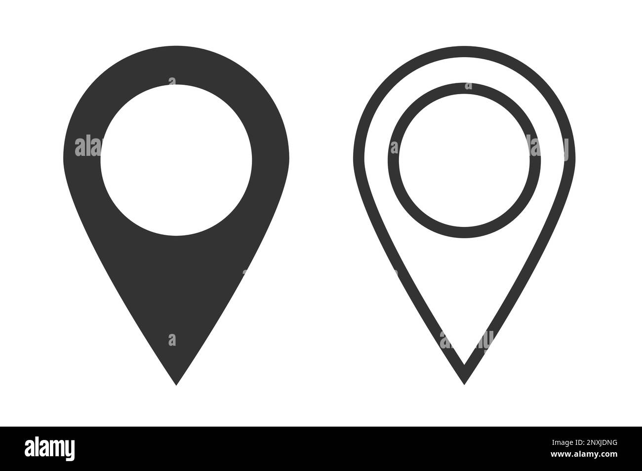 Geolocation icons on a white background. A set of geolocation map pin ... Geolocation icons on a white background. A set of geolocation map pin ...
