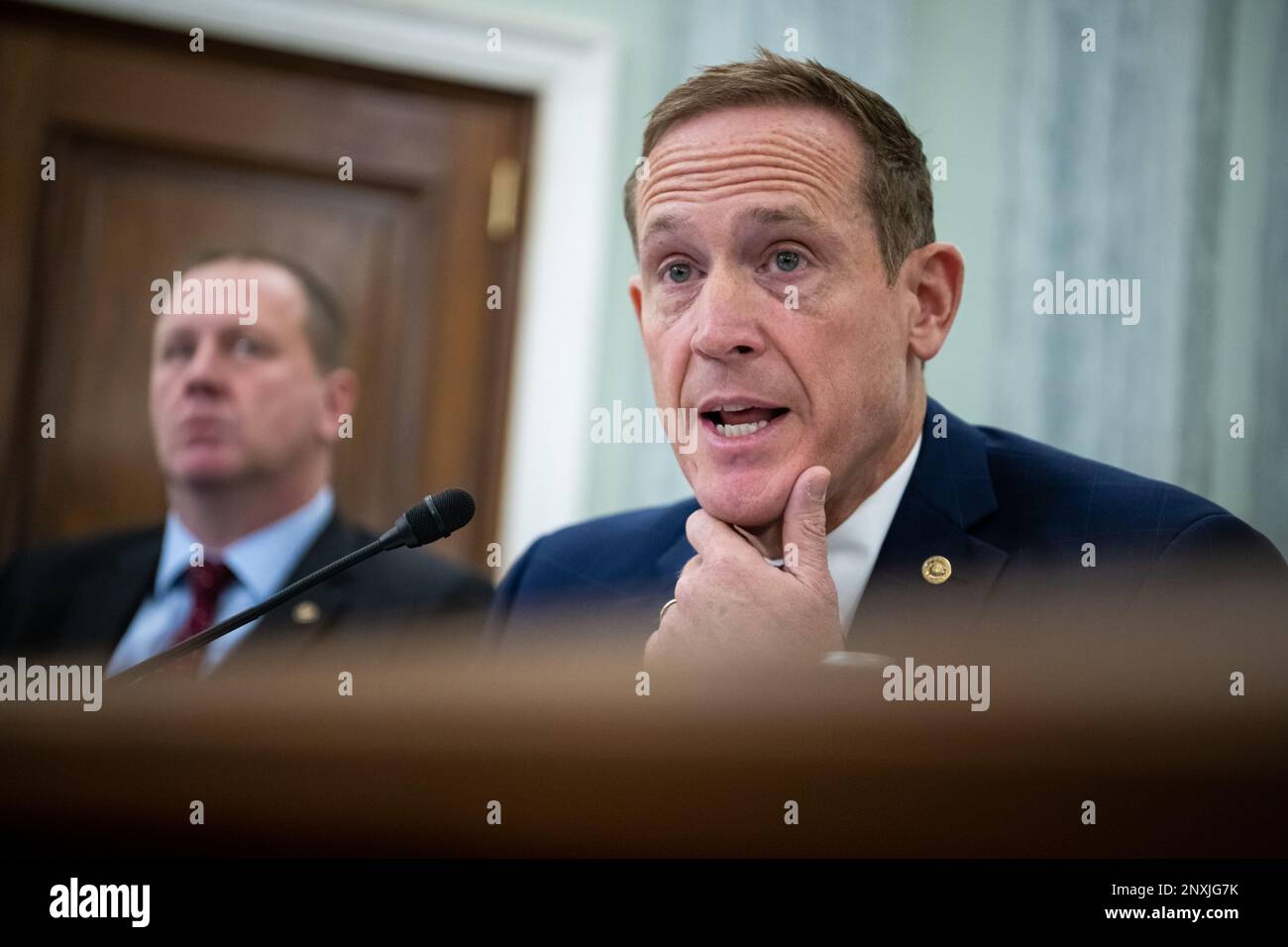 Washington, USA. 01st Mar, 2023. Senator Ted Budd (R-N.C.) speaks ...