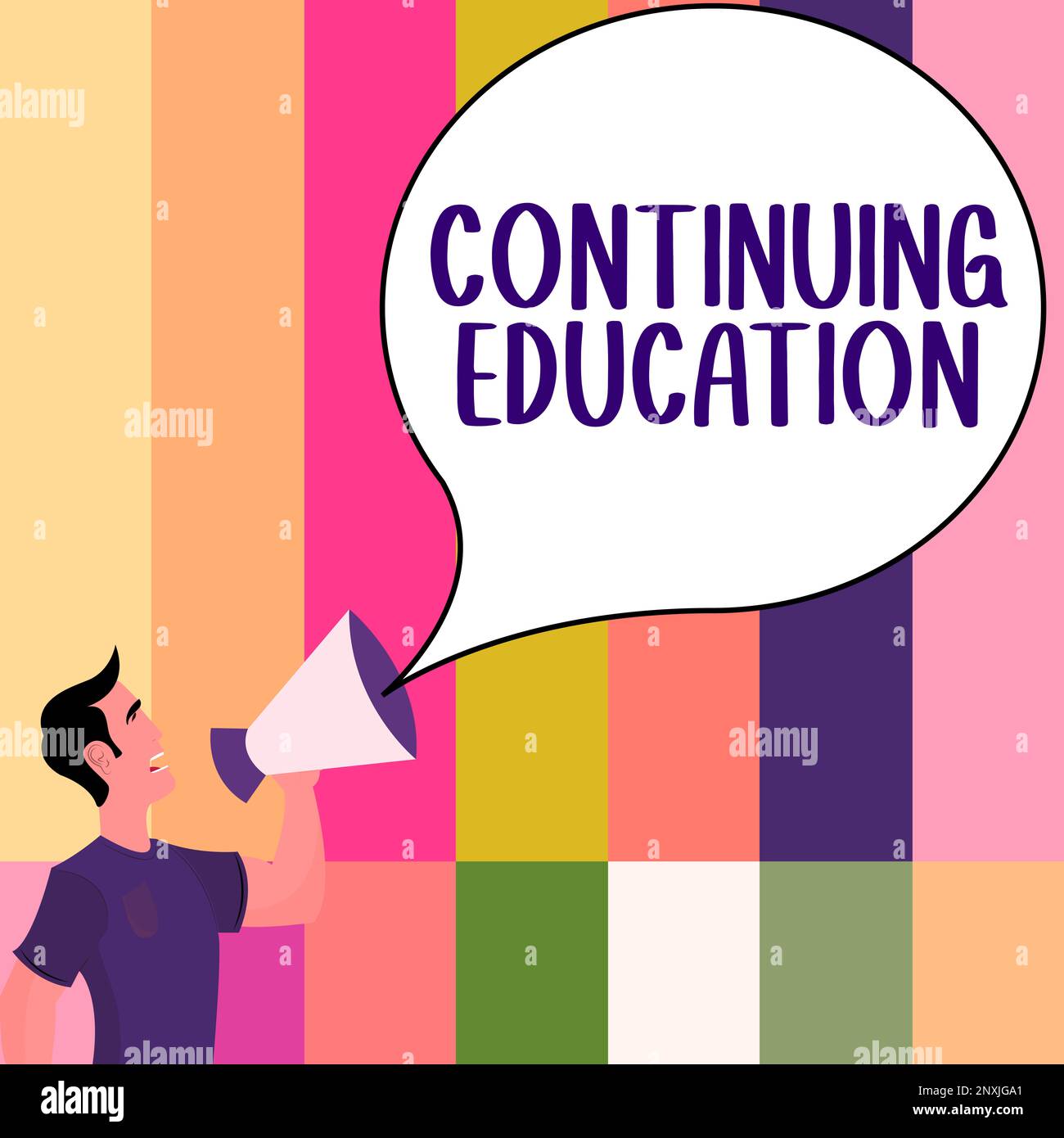 Text sign showing Continuing Education. Concept meaning Continued ...