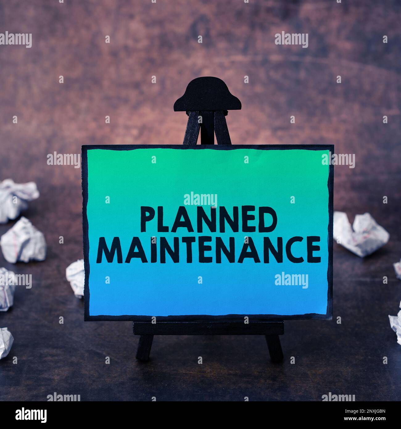 Writing displaying text Planned Maintenance. Concept meaning Check ups ...