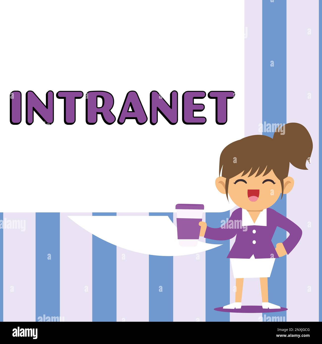 Sign displaying Intranet. Word for local or restricted communications ...