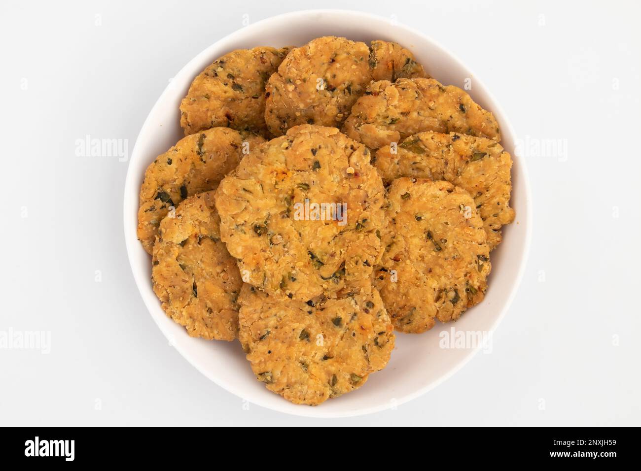 Namkeen Kasuri Methi Masala Mathri Also Called Namkin Fenugreek Matthi ...