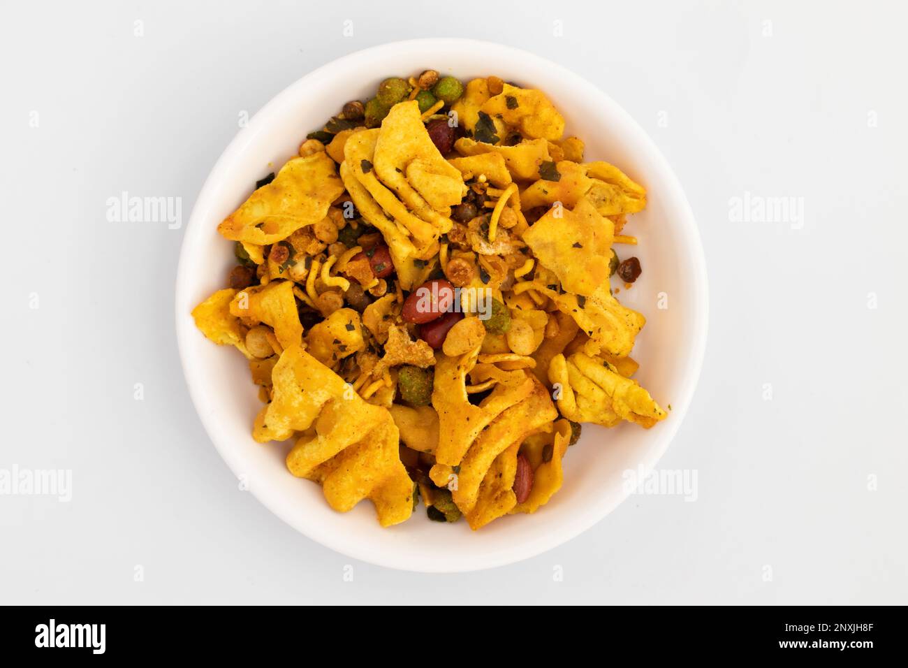 Spiced Indian Teatime Snacks Hot Mix Masala Mixture Also Called Namkeen ...