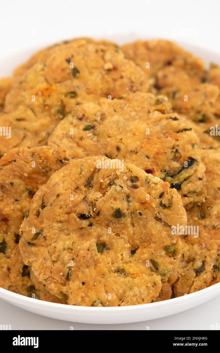 Namkeen Kasuri Methi Masala Mathri Also Called Namkin Fenugreek Matthi ...