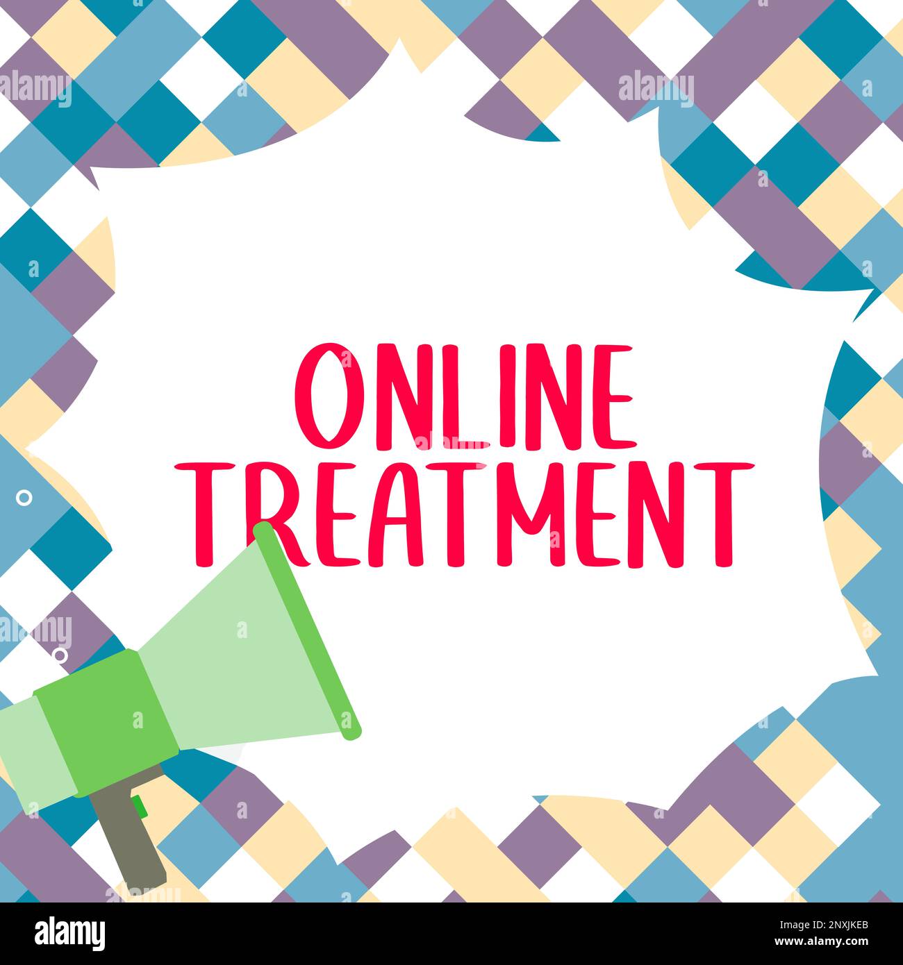 Inspiration showing sign Online Treatment. Business overview delivery ...