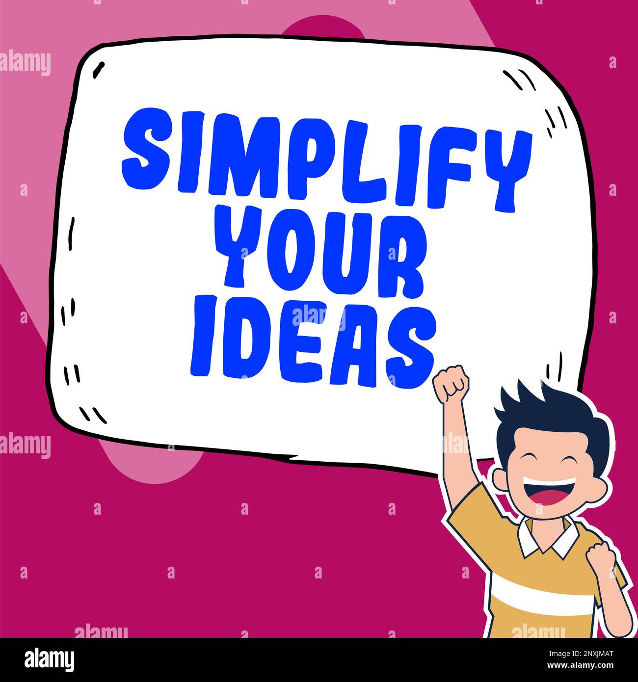 Inspiration showing sign Simplify Your Ideas. Business approach make ...