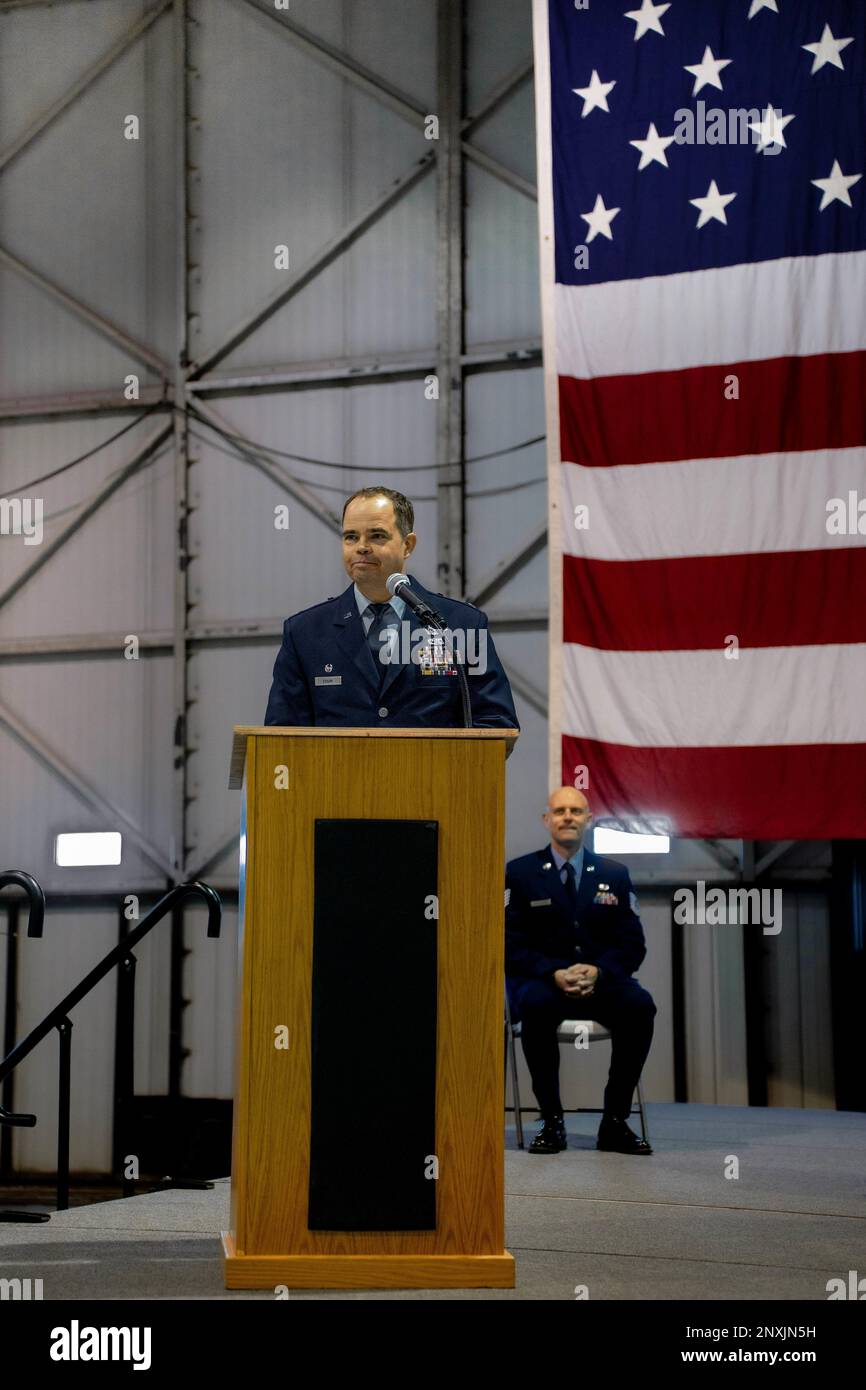 U.S. Air Force Col. Brandon Eskam, 114th Fighter Wing commander ...
