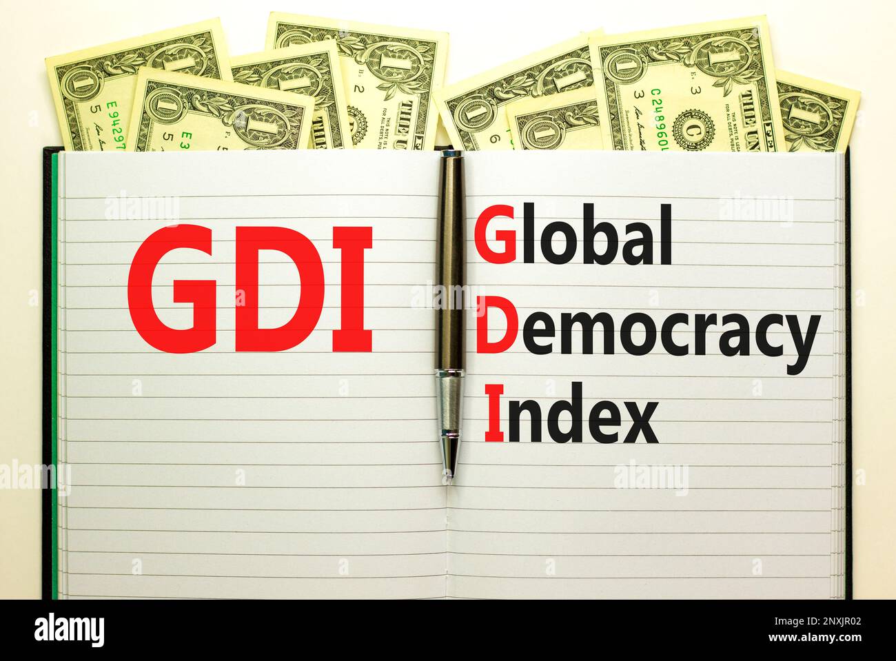 GDI global democracy index symbol. Concept words GDI global democracy ...