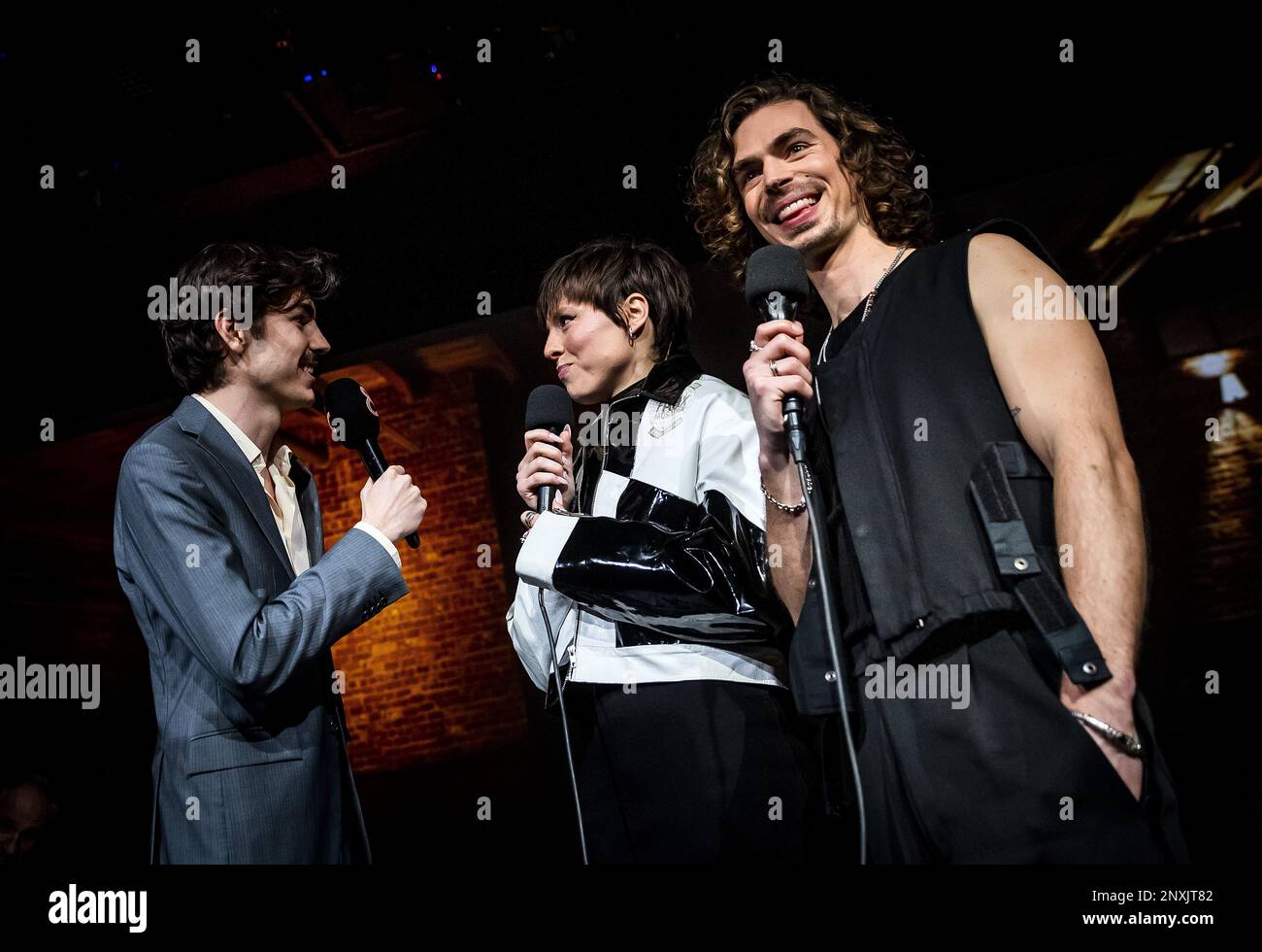 ROTTERDAM - The Dutch song festival duo Mia & Dion during the ...