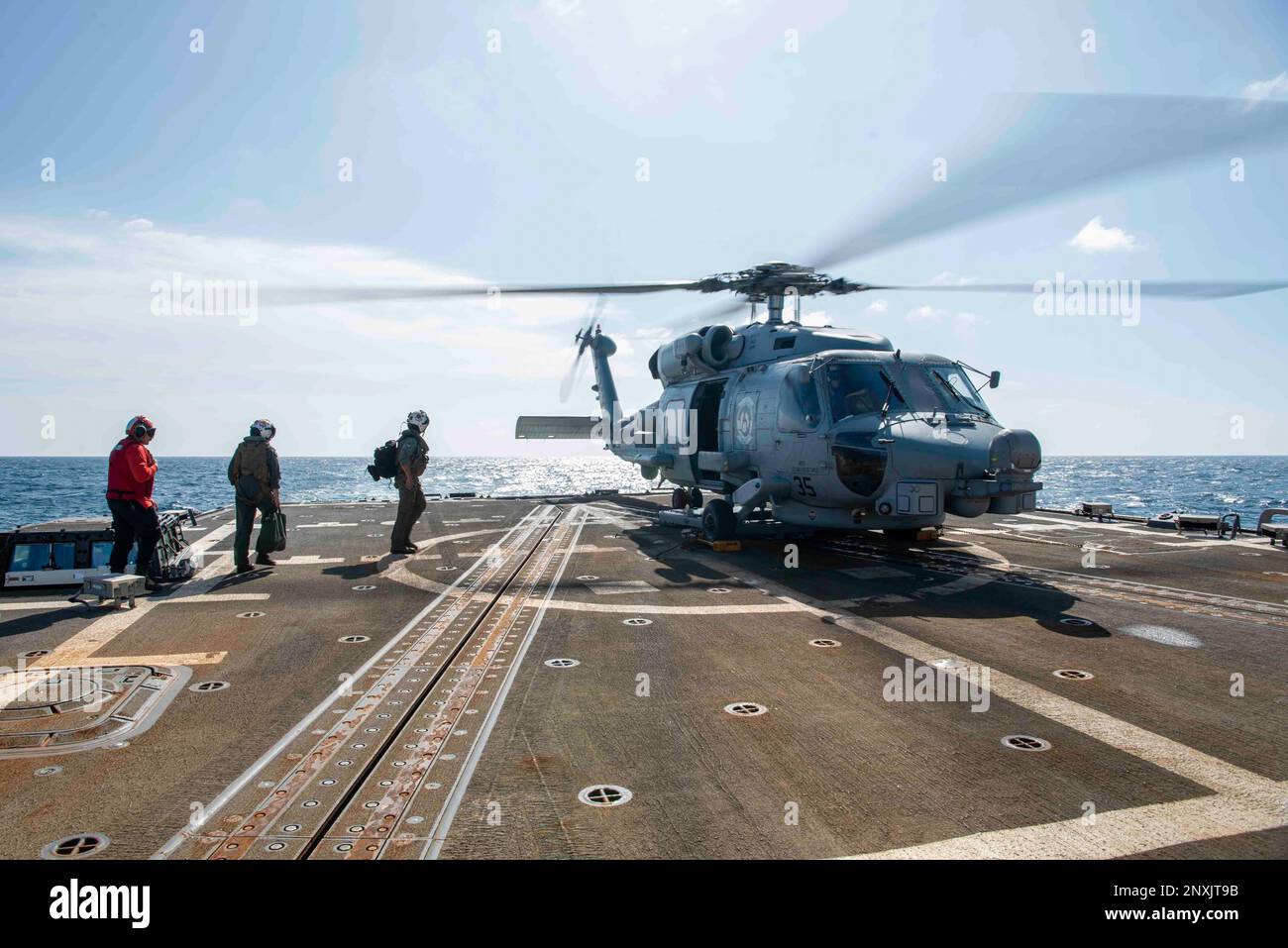 230218-N-MK109-1010 SOUTH CHINA SEA (Feb. 18, 2023) U.S. Navy Sailors ...