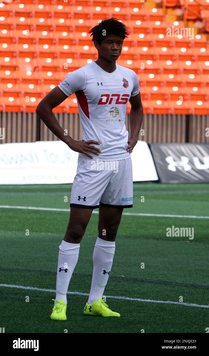 February 10, 2018 - Iwaki FC forward Randy Emeka Obi #20 during the ...