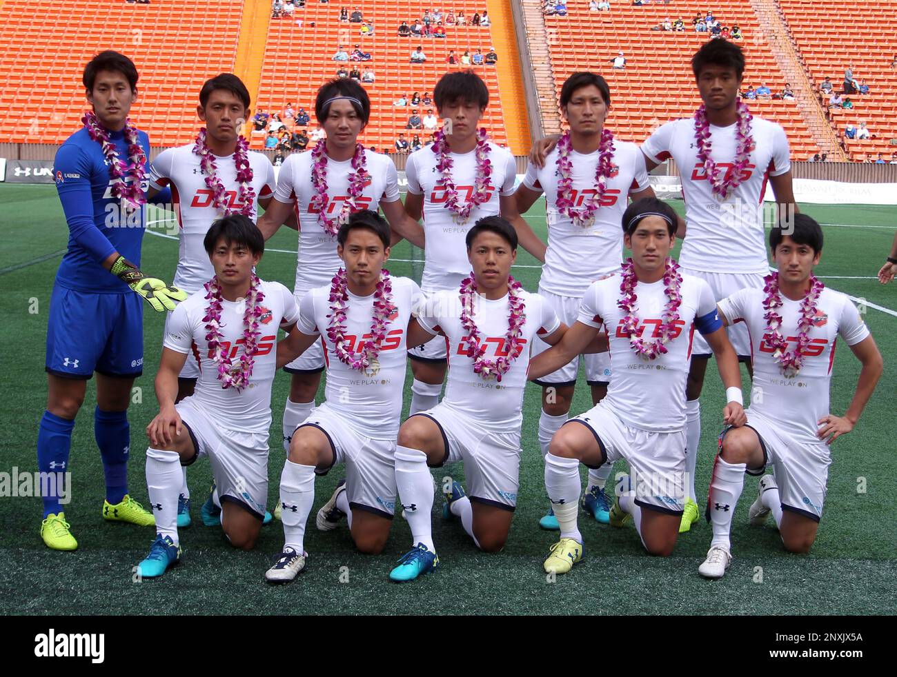 February 10, 2018 - Iwakii FC team prior to the Pacific Rim Cup between ...