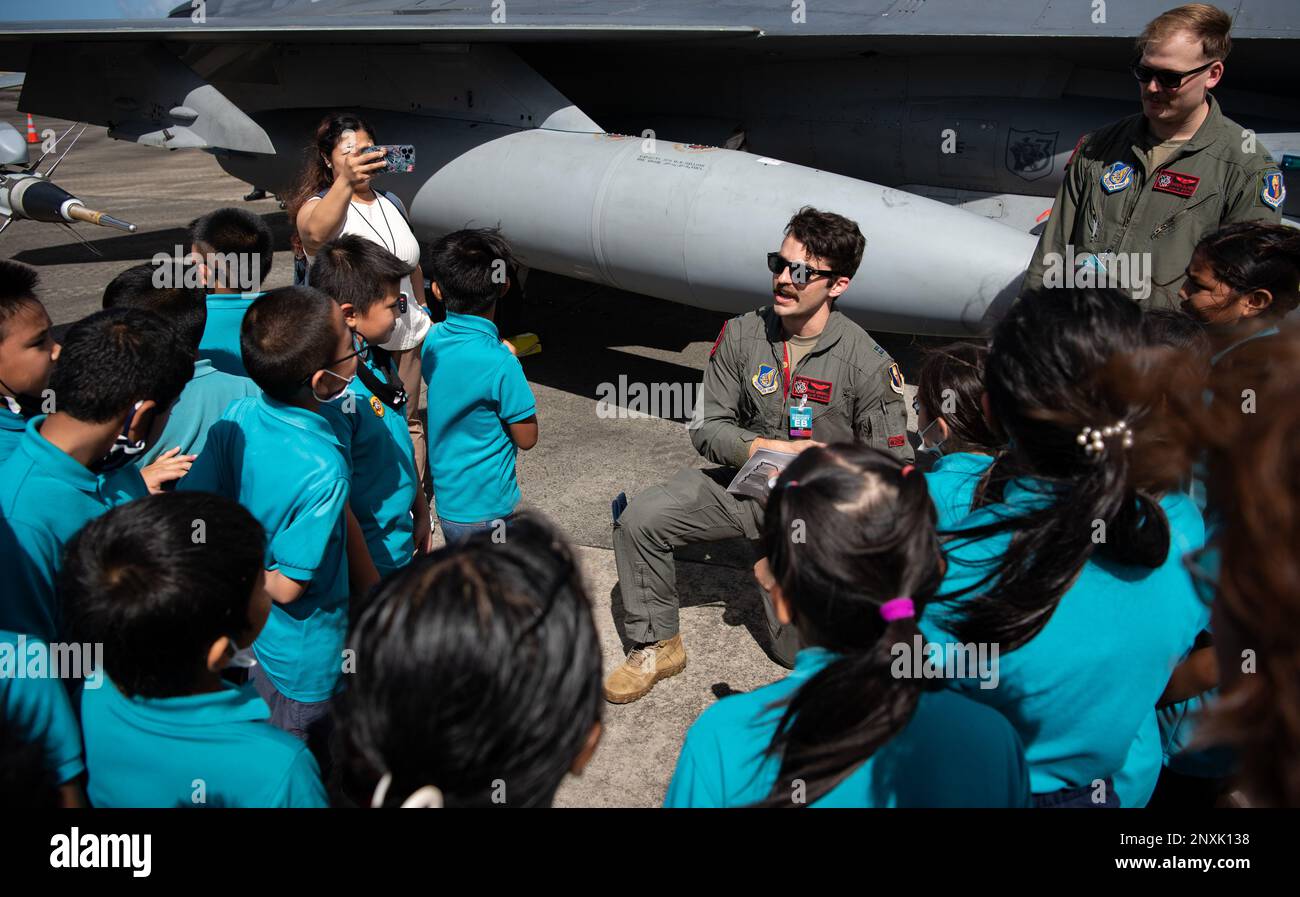 Capt. Jonathan "Phase" Marshall, 13th Fighter Squadron pilot, teaches ...