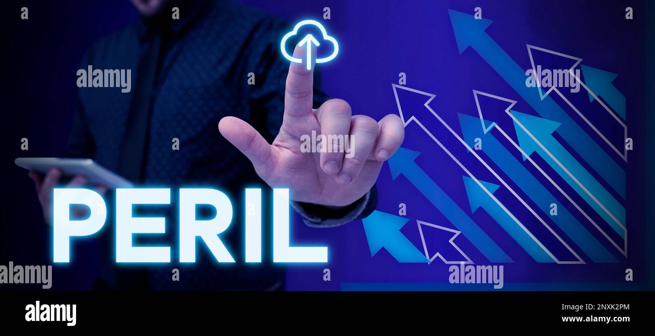 Inspiration showing sign Peril. Business approach indicates something ...