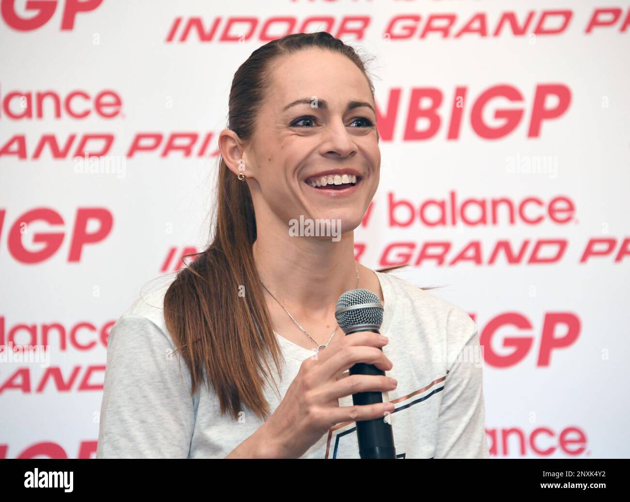 Jenny Simpson aka Jennifer Simpson during a press conference prior to ...