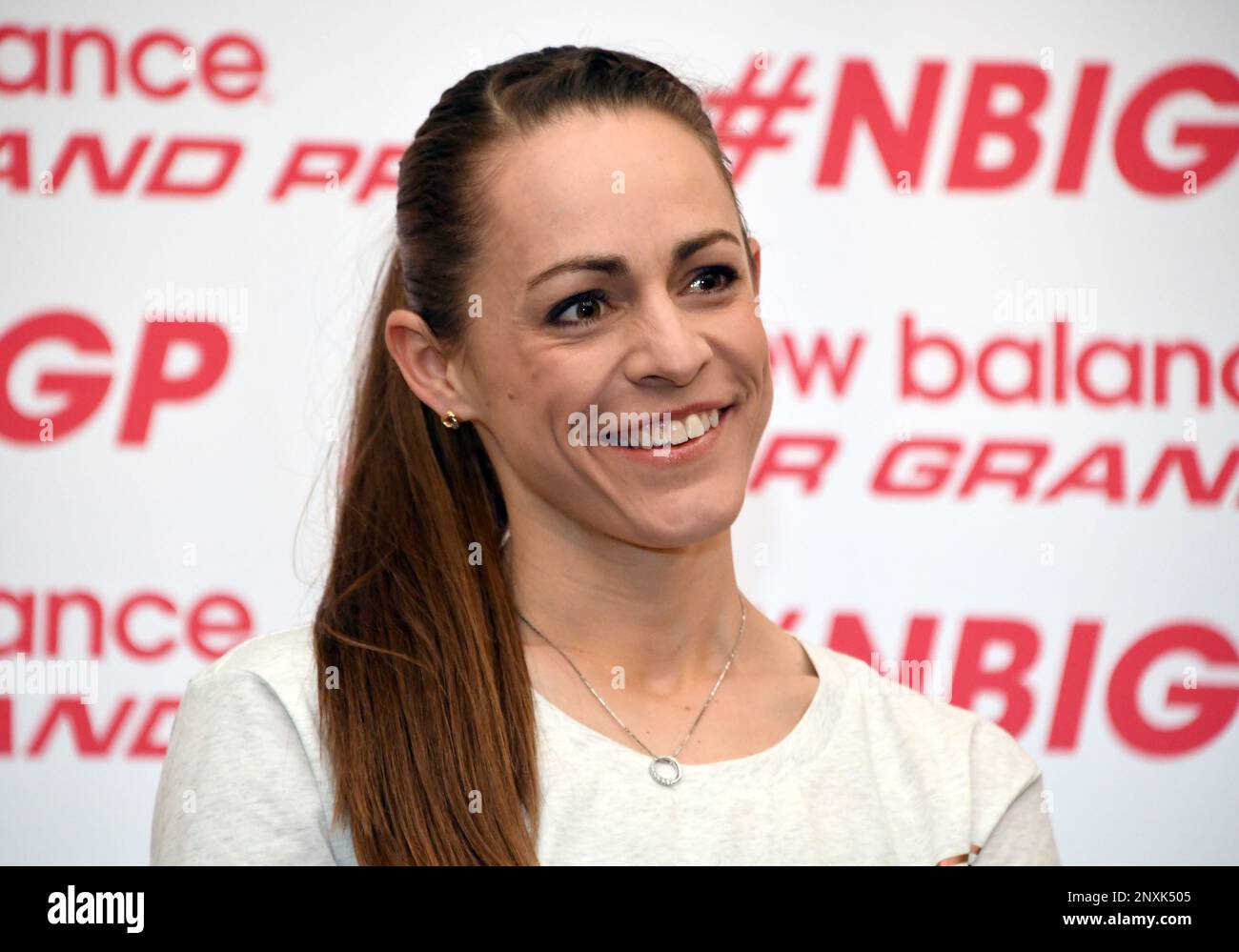 Jenny Simpson aka Jennifer Simpson during a press conference prior to ...
