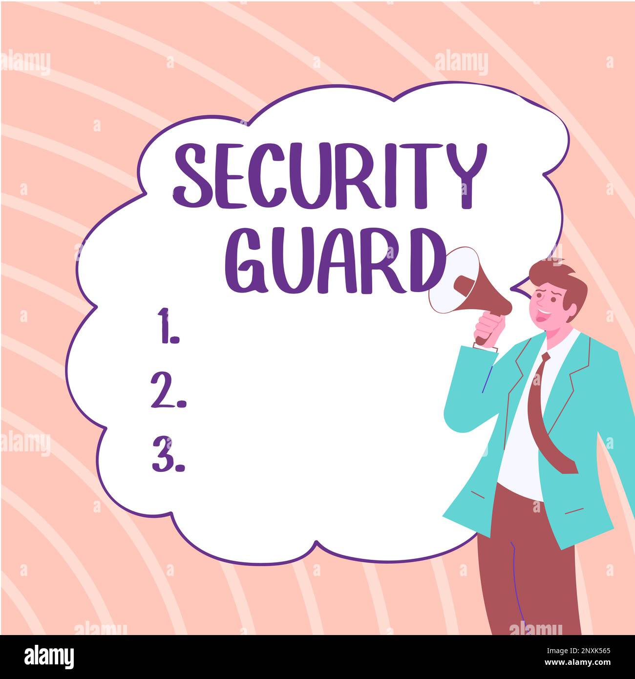 Conceptual display Security Guard. Business concept tools used to ...