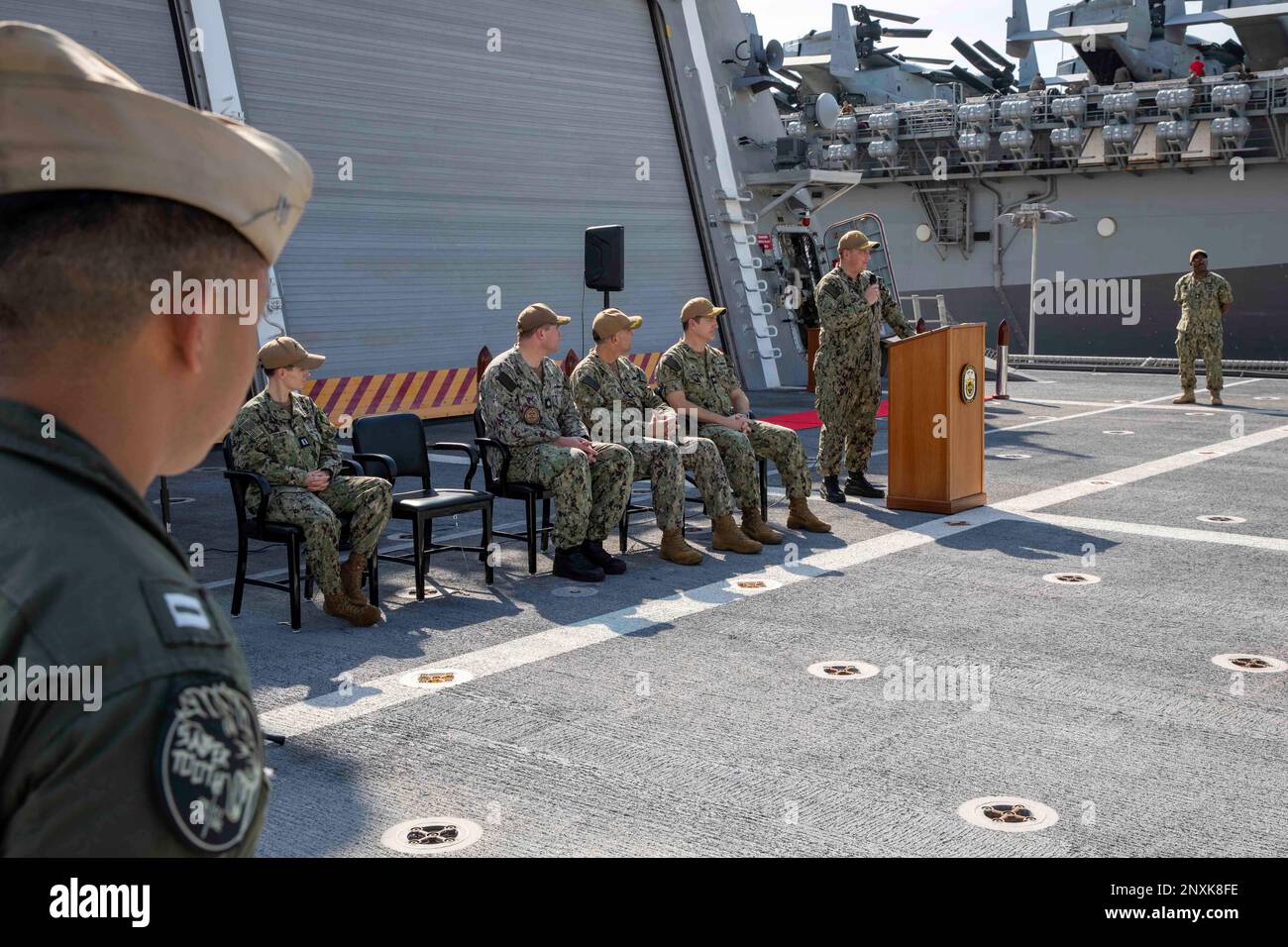 230112-N-HG846-1009 SINGAPORE (Jan. 13, 2023) Cmdr. William Carroll ...