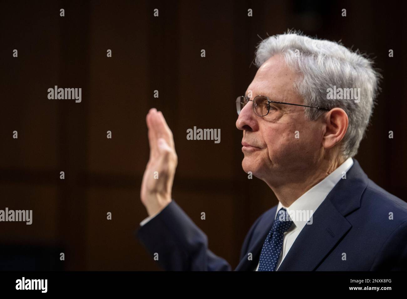 United States Attorney General Merrick Garland appears before a Senate ...