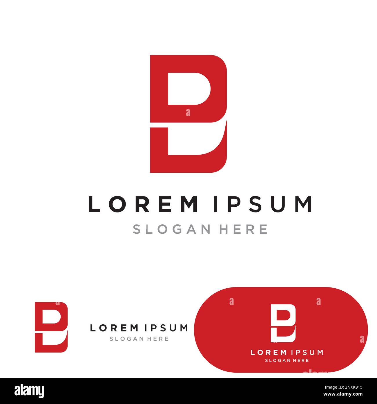 Abstract letter b logo vector. B logo symbol icon design template Stock ...