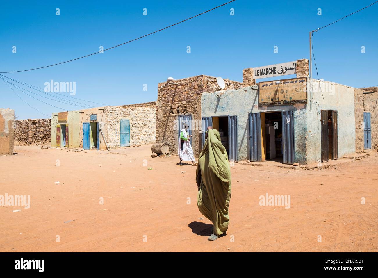 Mauritania, Ouadane, World Heritage village Stock Photo - Alamy