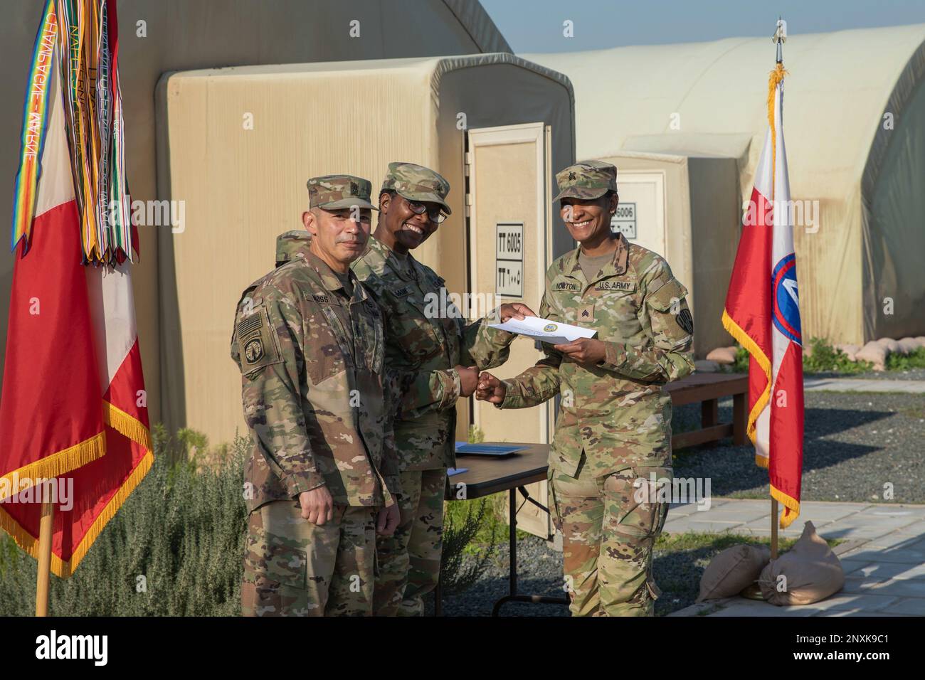 U.S. Army Sgt. Sheena Norton, a movements sergeant with the with the ...