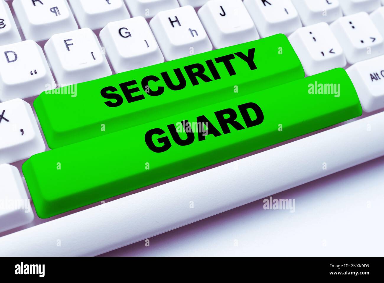 Handwriting text Security Guard. Business approach tools used to manage ...