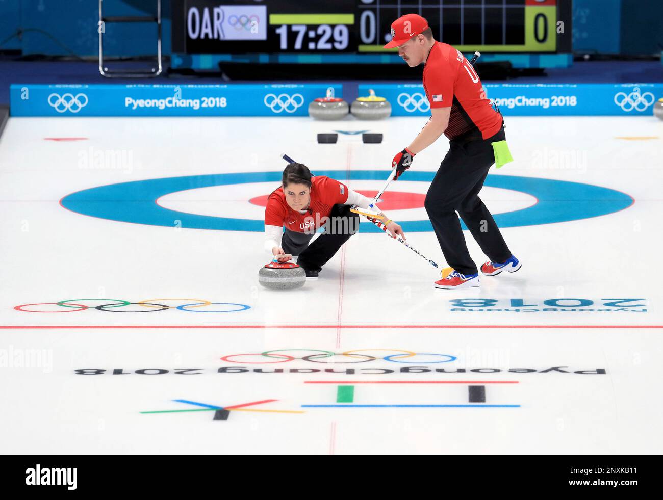 U.S. Becca Hamilton(L) and her elder brother Matt Hamilton compete ...