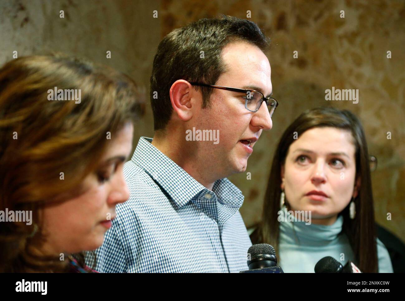 Victoria Jabara Williams, from left, with her brother Rami Jabara and ...