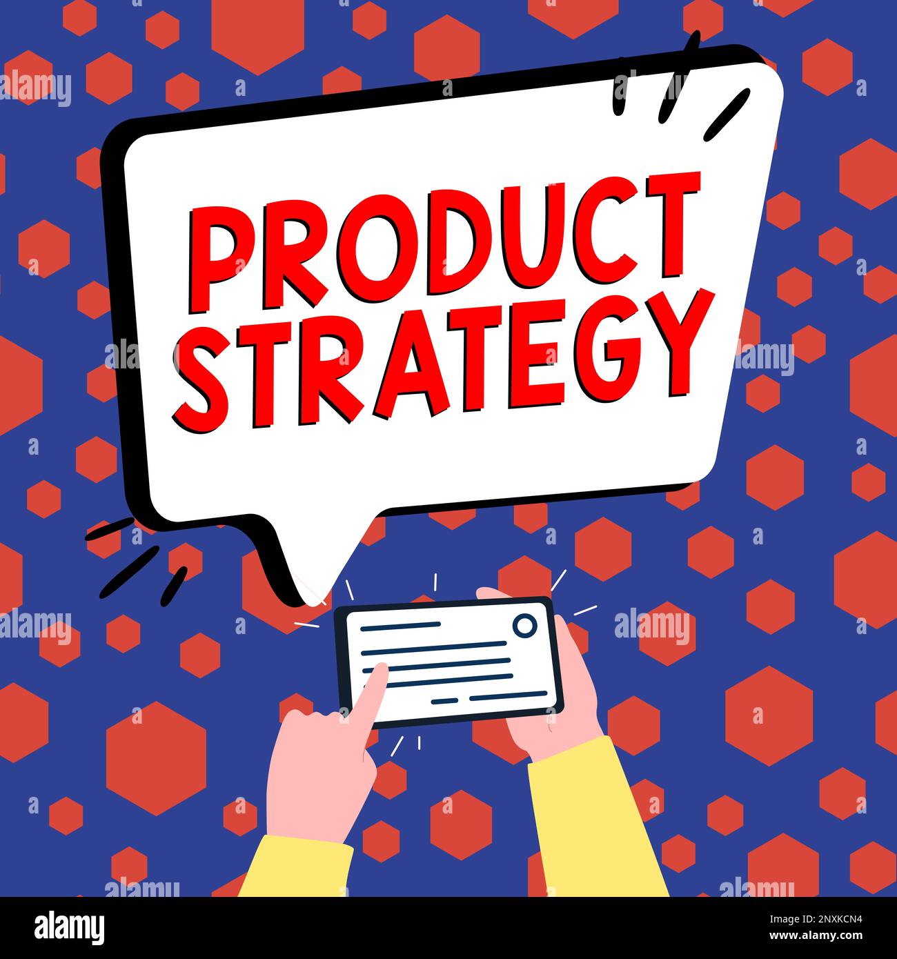 Inspiration showing sign Product Strategy. Business showcase long term ...