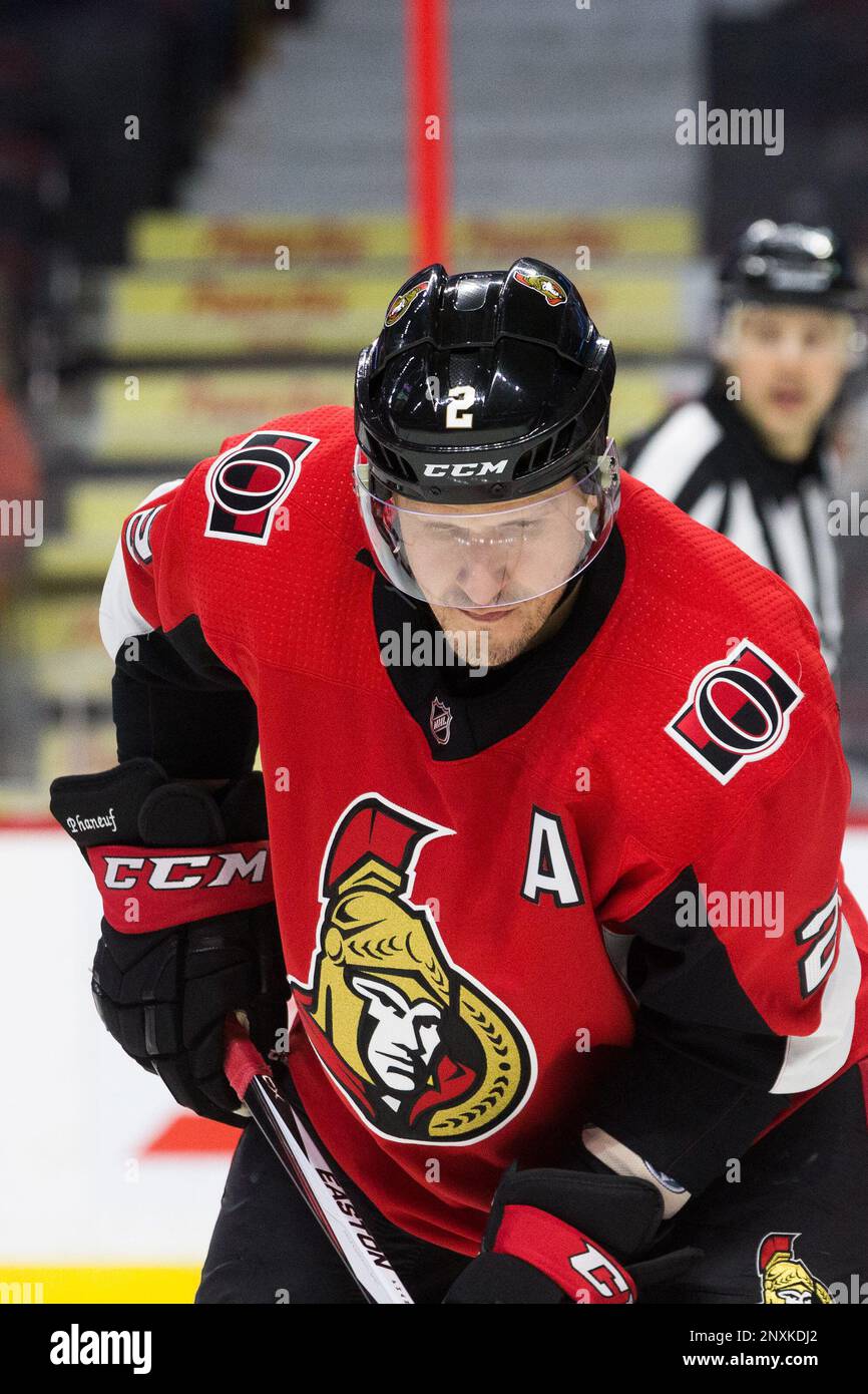 February 06, 2018: Ottawa Senators defenseman Dion Phaneuf (2) during ...