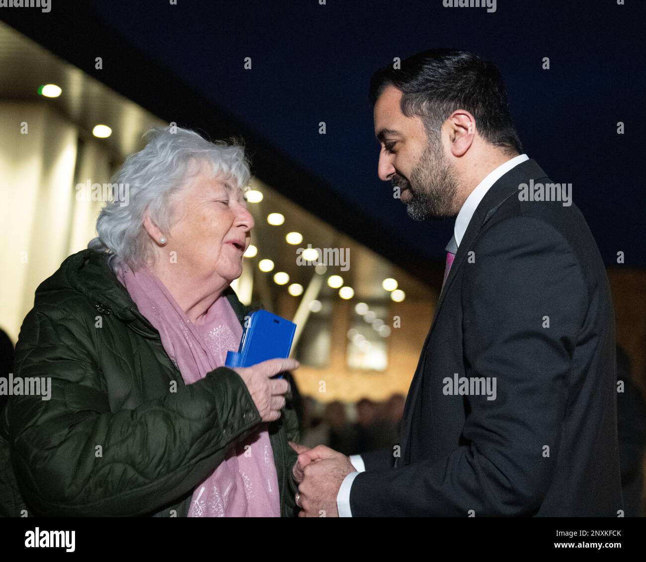 Cumbernauld, Scotland, UK. 1st Mar, 2023. PICTURED: Humza Yousaf MSP ...
