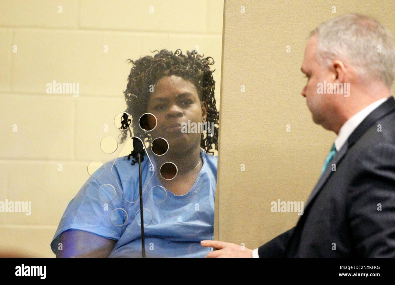 Latarsha Sander, 43, is arraigned in Brockton, Mass., District Court on ...