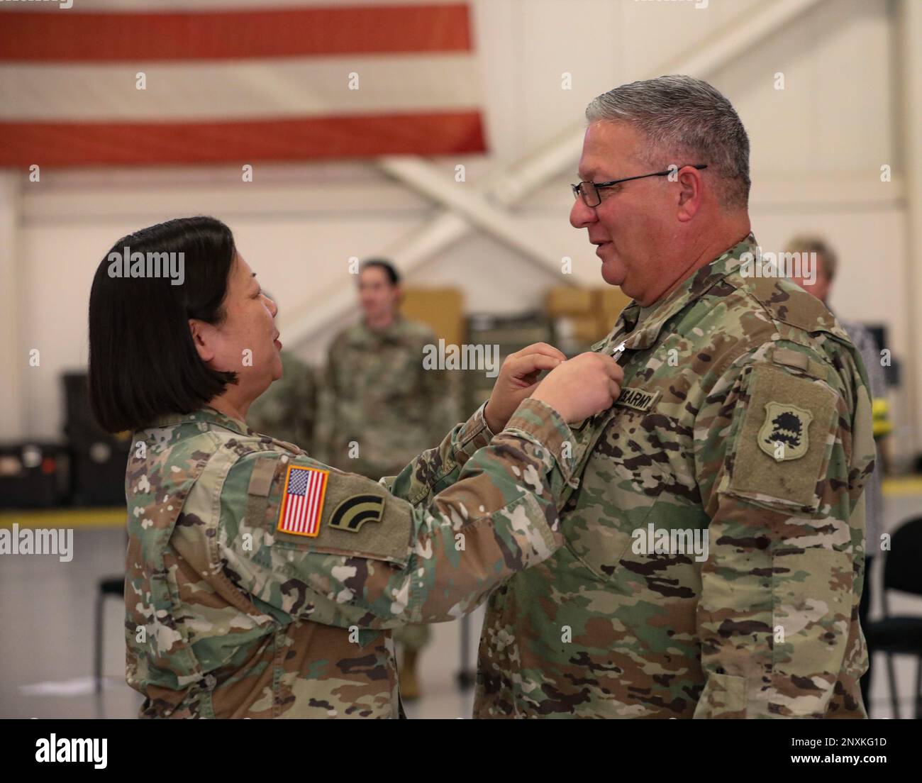 Chief Warrant Officer 5 Frank R. Albanese, Jr. receives a Meritorious ...