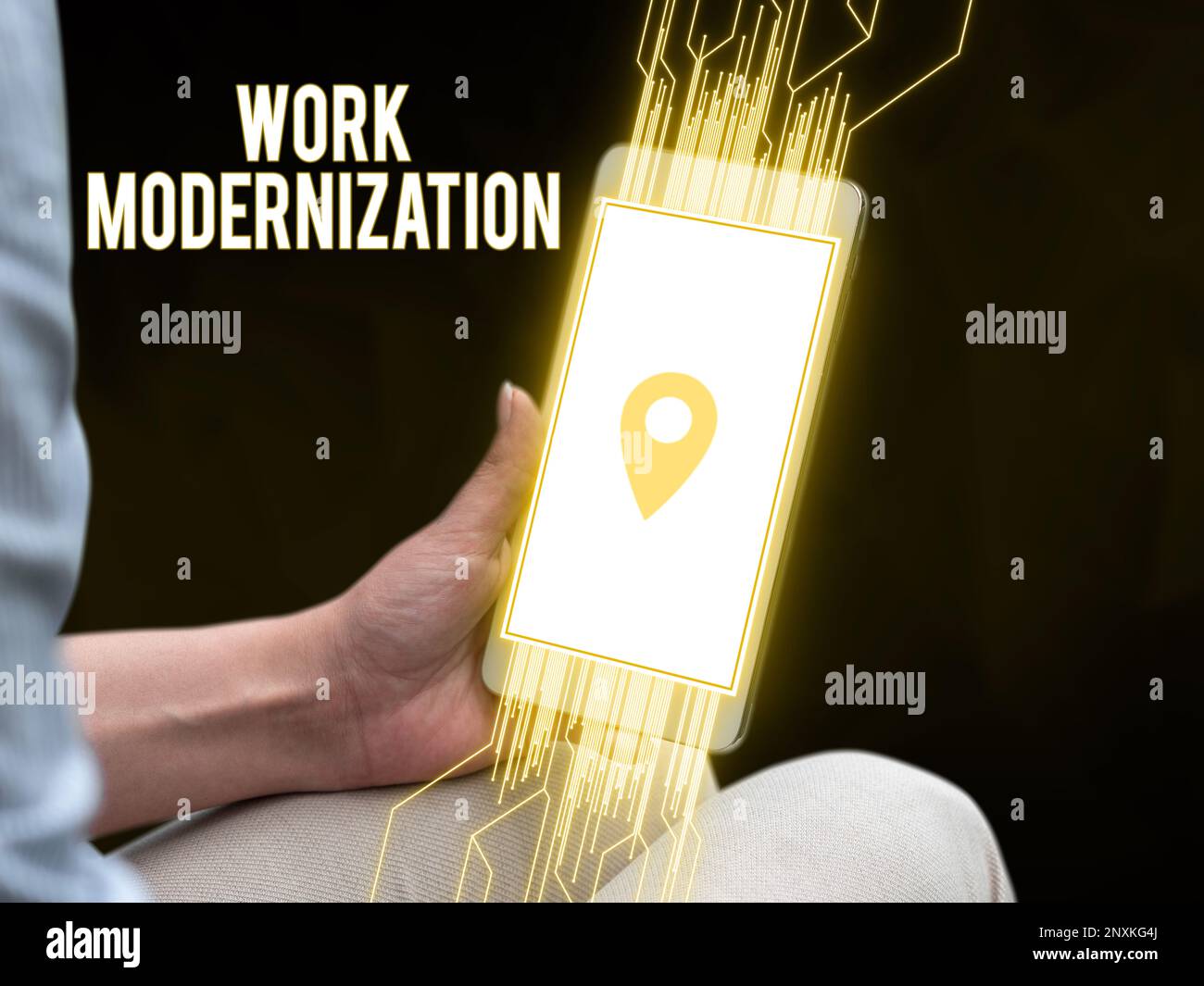 Conceptual display Work Modernization. Word Written on changing product ... Conceptual display Work Modernization. Word Written on changing product ...