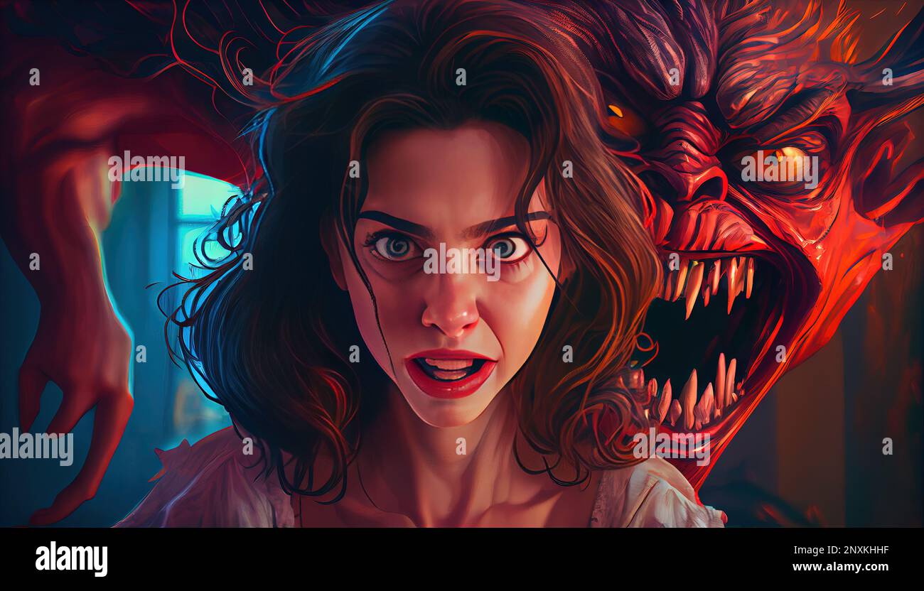 Woman nightmare crying hi-res stock photography and images - Alamy