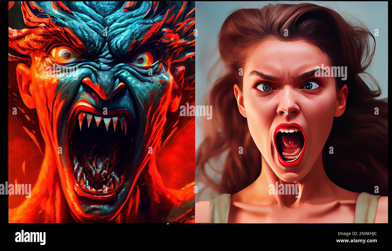 Woman nightmare crying hi-res stock photography and images - Alamy