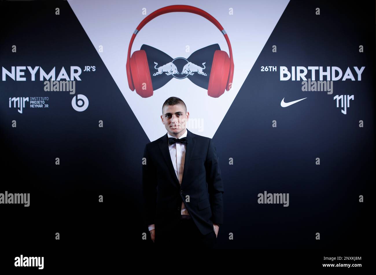 Italian footballer for Paris Saint-Germain, Marco Verratti, attends ...