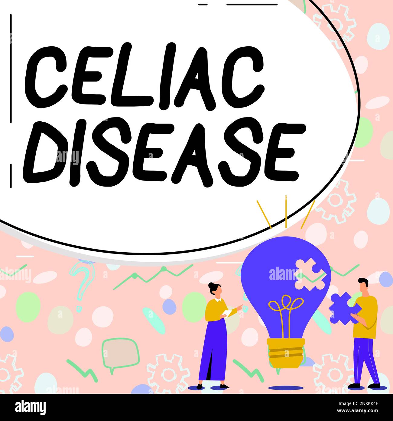 Text sign showing Celiac Disease. Business showcase Small intestine is ...