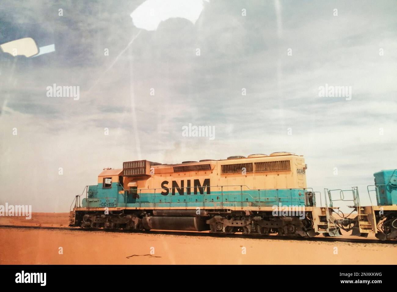 Mauritania, surrounding of Zouerat, the longest train in the world ...