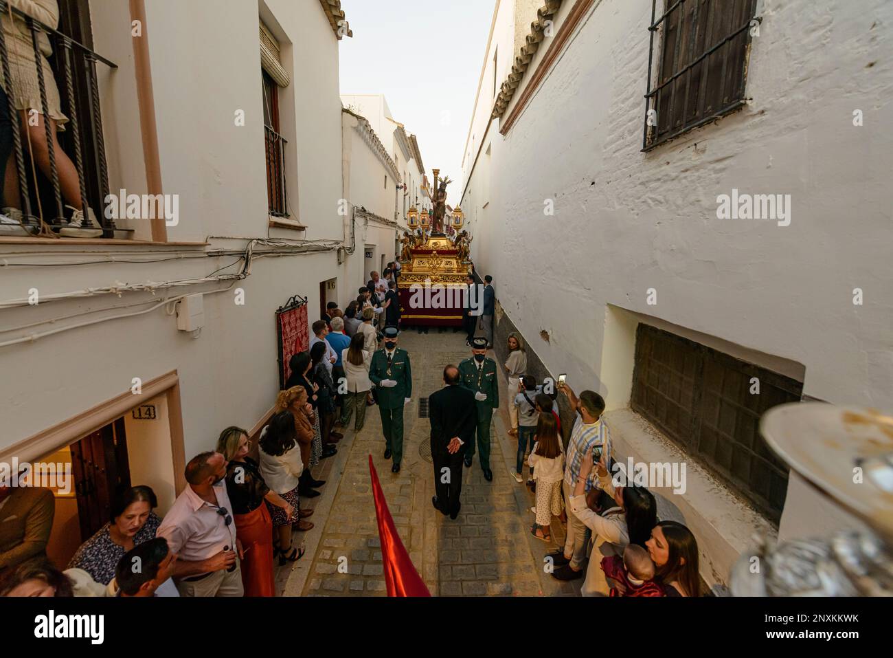 Arahal. Seville. Spain. 14th April, 2022. Procession of the Cristo de ...