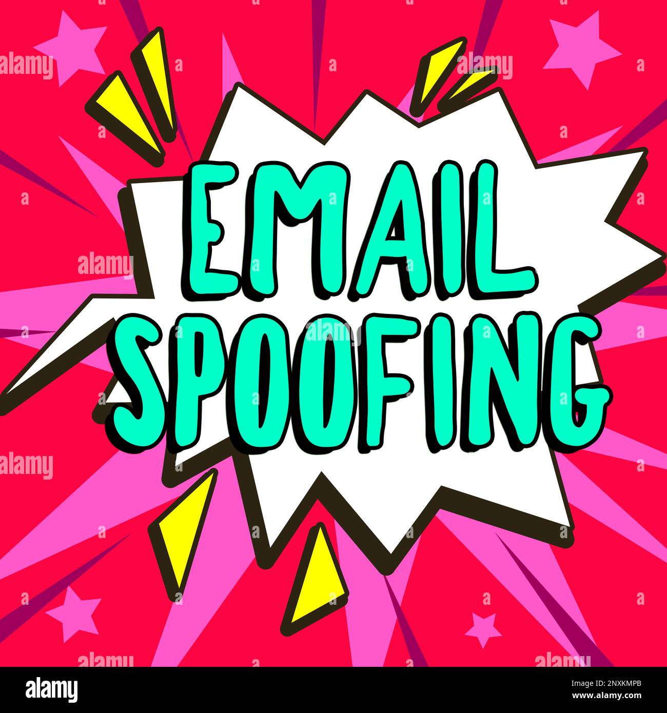 Writing Displaying Text Email Spoofing Word Written On Secure The