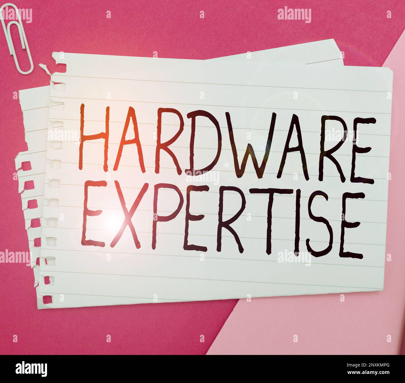 Text caption presenting Hardware Expertise. Concept meaning machines ...