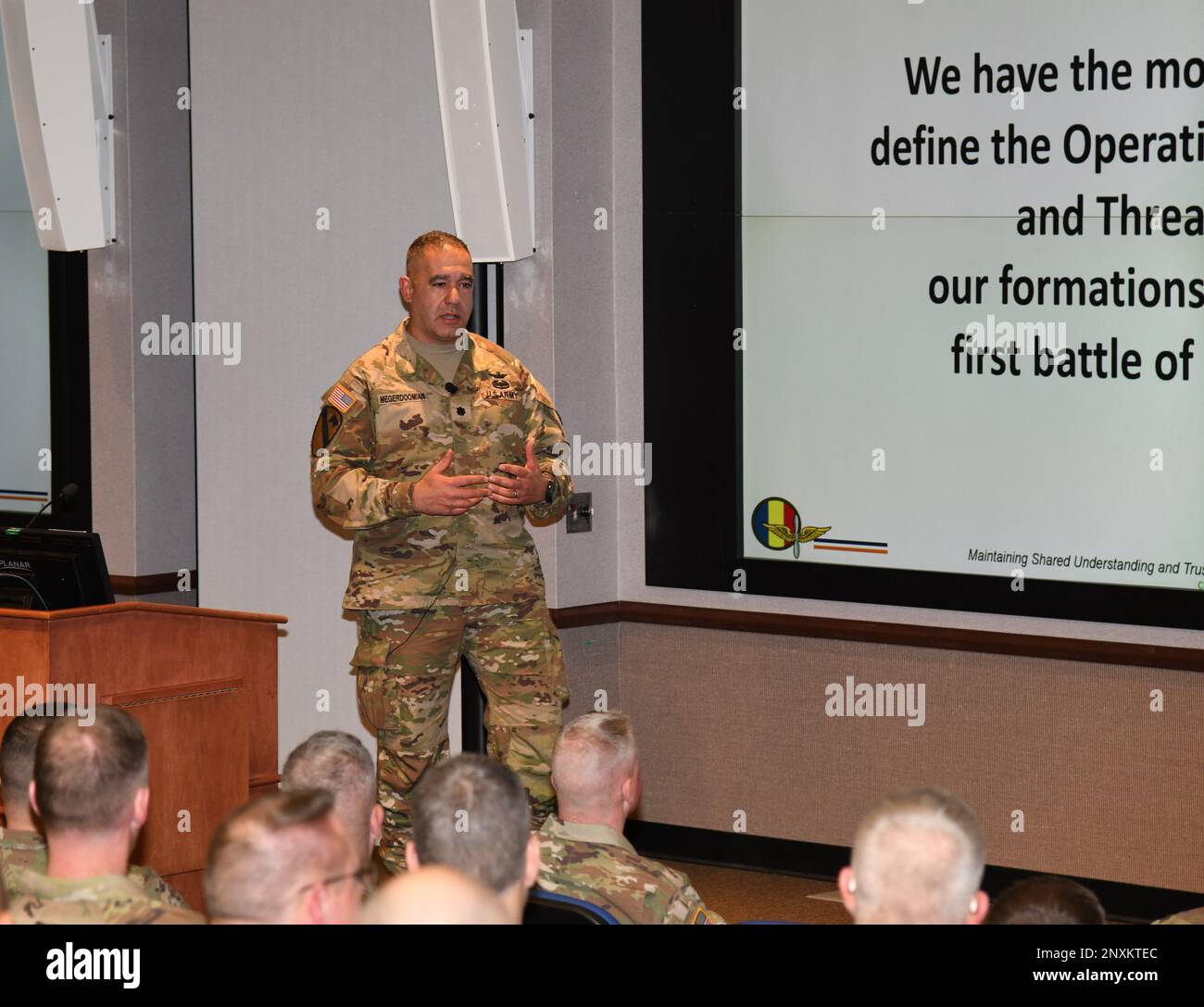 Lt. Col. Eric Megerdoomian, senior aviation trainer at the National ...