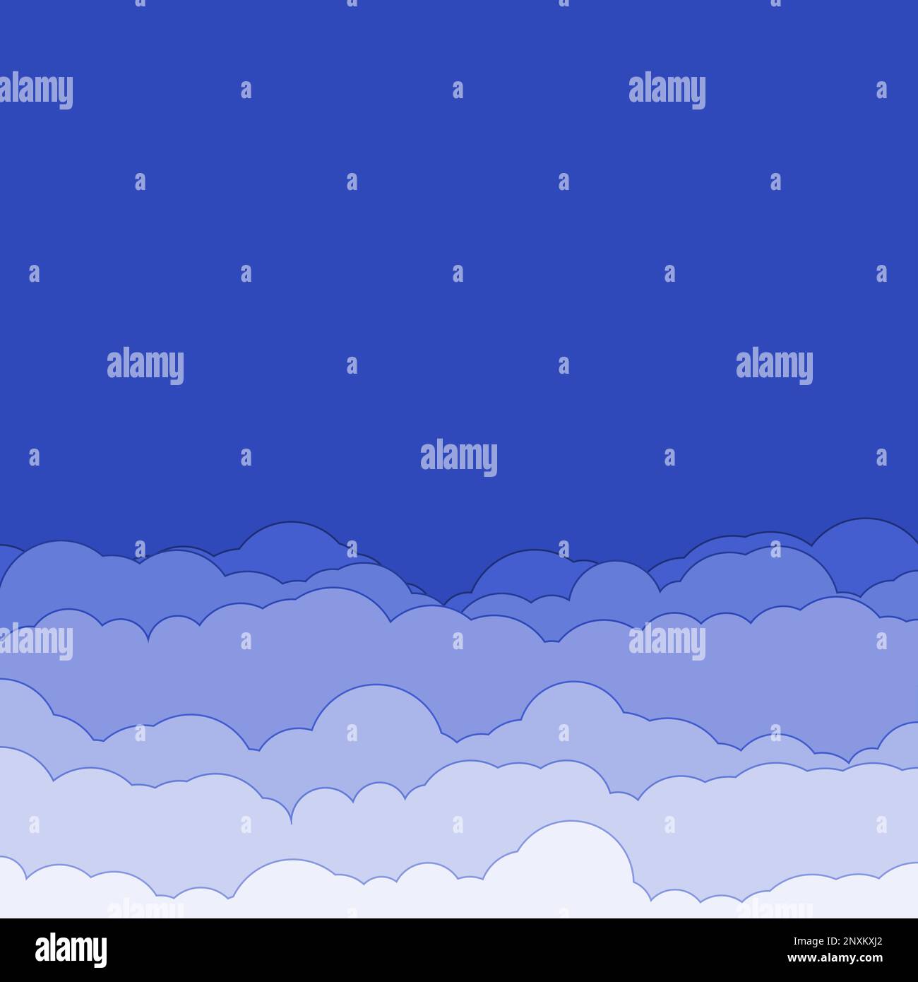 Cartoon colour clouds background illustration Stock Vector Image & Art ...