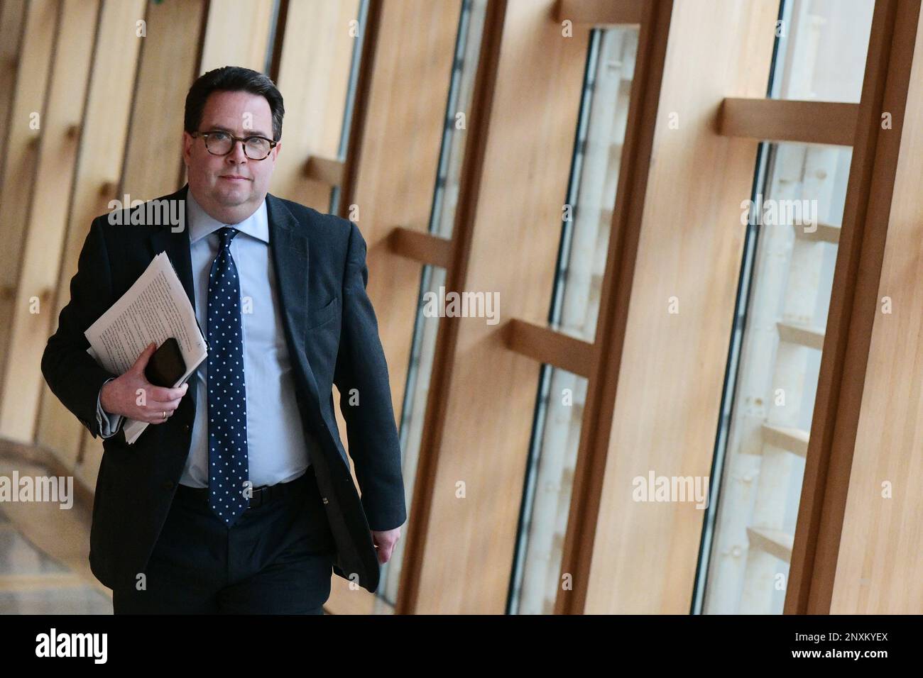 Edinburgh Scotland, UK 01 March 2023. Craig Hoy Scottish Conservative ...