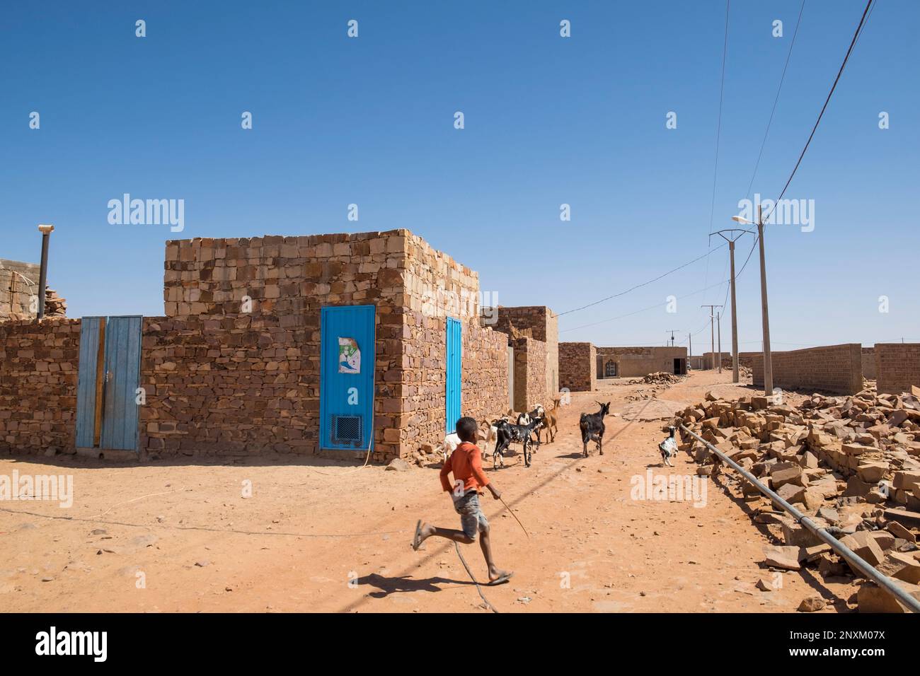 Mauritania, Ouadane, World Heritage village Stock Photo - Alamy
