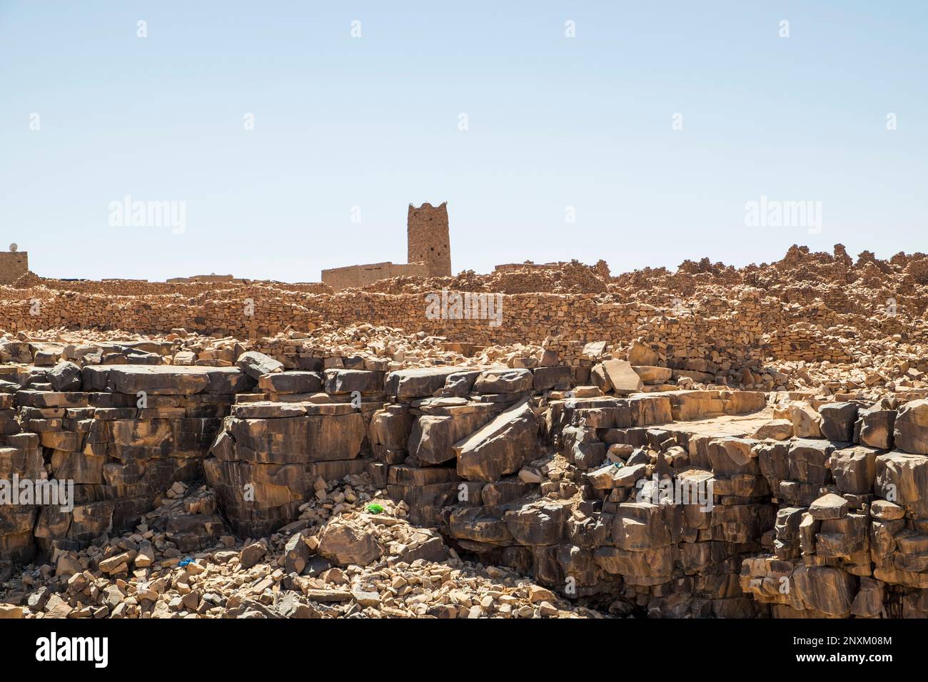 Mauritania, Ouadane, World Heritage village Stock Photo - Alamy