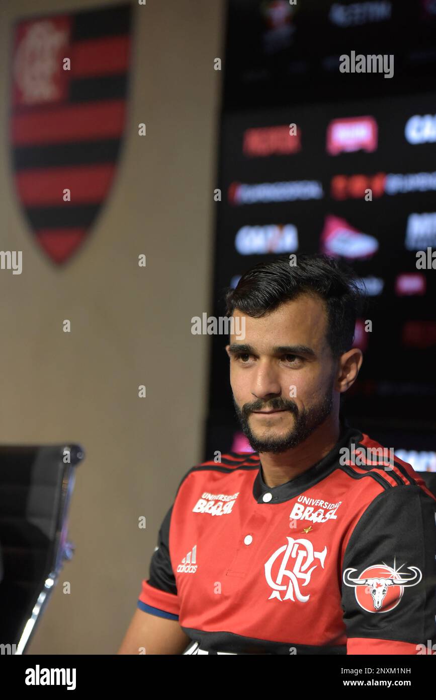 RJ - Rio de Janeiro - 02/01/2018 - Presentation Henrique Dourado in Flamengo - Henrique Dourado ...